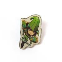 China Custom Offset Printed Transparent Cartoon Enamel Pins 2.5cm for Sport Event Promotions for sale