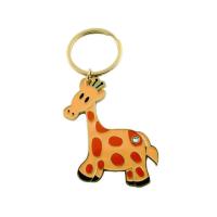 China Custom Metal Animal Keychains Promotional Cute Cartoon Key Ring 50mm OEM for sale