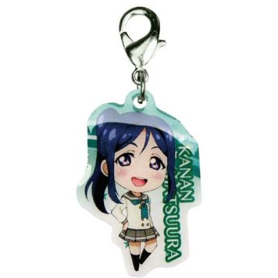 China Custom UV Printed Acrylic Keychains 3D Design Promotional Gifts 5cm for sale