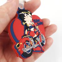 China Custom 3D PVC Rubber Keychain Metal Key Ring Keytag Promotional Gift with Logo for sale