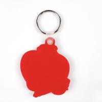 China Custom 3D PVC Rubber Keychain Metal Key Ring Keytag Promotional Gift with Logo for sale