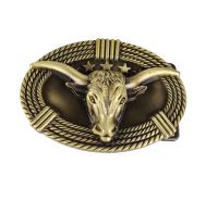 China Custom Antique Silver Metal Belt Buckle Police Officer Design Zinc Alloy 1.5 Inch Width for sale