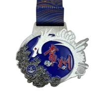 China Custom Die Struck Engraved Medals with Glitter Finish 2-10 Inch Sizes for sale
