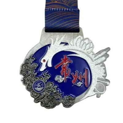 China Custom Die Struck Engraved Medals with Glitter Finish 2-10 Inch Sizes for sale