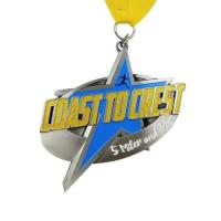 China Custom Die Cast Medal 3D Virtual Runs Zinc Alloy 1.5 Inch Ribbon for sale