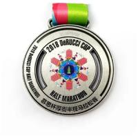 China 70mm Custom Race Medal / Embossing 3D Antique Silver Medal for sale
