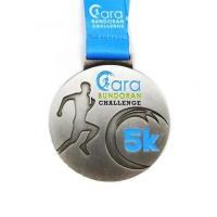 China 70mm Embossed Zinc Alloy Custom Race Medal for 5K Awards Customizable for sale