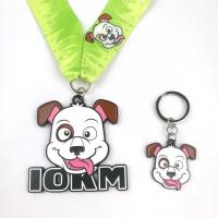 China Custom Cartoon Running Medal Zinc Alloy 10KM Race Durable Polyester Ribbon for sale