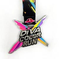 China Custom Shape Design Personalized Medals With Color Infill / Soft Enamel Awards for sale
