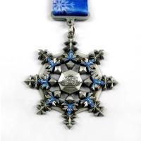 China Custom Die Cast Zinc Alloy Medal 3D Embossed Polygonal Design Event Awards 50mm for sale