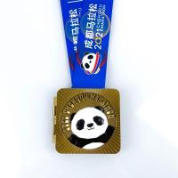 China Custom Shape Marathon Medals Zinc Alloy 1.5 Inch Ribbon for Victory Awards for sale