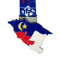 China Custom Map Zinc Alloy Soft Enamel Medals Meticulously Crafted for sale