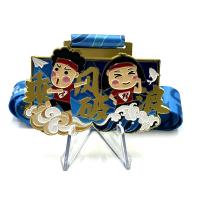 China Soft Enamel Customized Virtual Running Medal Custom Shape For Kid’S Award for sale