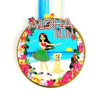 China Custom Zinc Alloy Award Medal 3D UV Printed 40mm Marathon Running Medals for sale