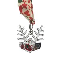 China Magnetic Combined Series Christmas Santa Run Medals Snow Shape for sale
