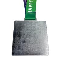 China Zinc Alloy Large Graffiti Square Medal 3 Inch Custom Event Running Medal for sale