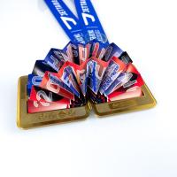 China Custom Shape Marathon Medals Zinc Alloy 1.5 Inch Ribbon for Victory Awards for sale