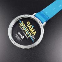 China Custom Acrylic Medals Lightweight Durable 1.5 Inch Ribbon Personalized Awards for sale