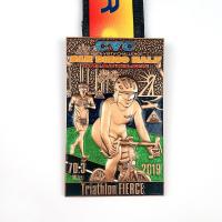 China Custom Triathlon Medals for Awards Zinc Alloy 1.5 Inch Ribbon Event Souvenirs for sale