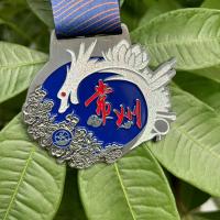 China Die-struck Engraving Medal Covered in Glitter for sale