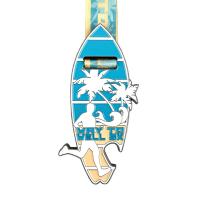 China Custom Zinc Alloy Medal Bottle Opener Race Medals with Ribbon 1.5 Inch Width for sale