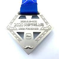 China Custom Father's Day 10K Running Finisher Medal Zinc Alloy 1.5 Inch Ribbon for sale