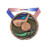 China 2.75″ Premium Zinc Alloy Custom Medallions Golf Medal Customized For Golf Course for sale