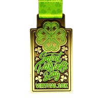 China Offset Printing St Patrick Medal Design Zinc Alloy St Patrick Medallion for sale