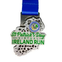China Offset Printing St Patrick Medal Design Zinc Alloy St Patrick Medallion for sale