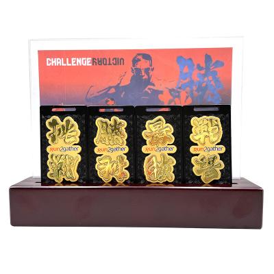 China UV Printing Challenger Medals With Display Showcase For Recognizing Outstanding Achievements for sale