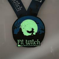 China Glowing Fit Witch Challenge Halloween Medal / Custom Made Medals for sale