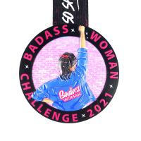 China Custom Insert Medal UV Printing Award with Transparent Glass for sale