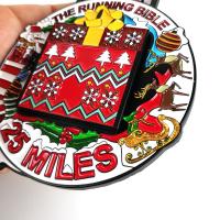 China Personalized Christmas Medal | Santa Running Medal for sale