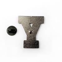 China Custom Hard Enamel Soccer Lapel Pin 25mm with Rubber Backing for Promotional Gifts for sale