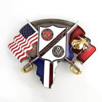 China Custom Silver and Shiny Gold Bicolor Challenge Coin 1.5 Inch for Promotional Gifts for sale