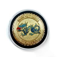 China Custom Sandblasting Dragon Design Soft Enameled Souvenir Coin for sale