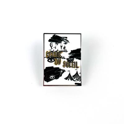 China Custom Zinc Alloy Soft Enamel Lapel Pin Badge Offset Printing Epoxy Coating 25mm for sale