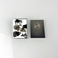 China Custom Zinc Alloy Soft Enamel Lapel Pin Badge Offset Printing Epoxy Coating 25mm for sale