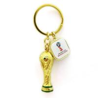 China FIFA World Cup Keychain Zinc Alloy Die Struck Promotional Keyring 3D Design for sale