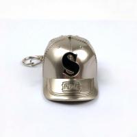 China Customized Single Metal Color Cap Logo Design For Round Keyring Loop Round Shape for sale