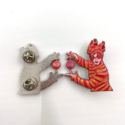 China Customizable Zinc Alloy Enamel Pin Badge UV Printing 2D 3D Artwork Polished Finish 1000 MOQ for sale
