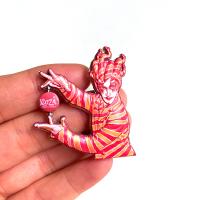China Customizable Zinc Alloy Enamel Pin Badge UV Printing 2D 3D Artwork Polished Finish 1000 MOQ for sale