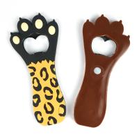 China Custom Cat Paw Bottle Opener Fridge Magnet 1.5 Inch Ribbon UV Printing Promotional Gift for sale