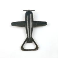 China 3.5x3 Inch Zinc Alloy Die-Cast Airplane Bottle Opener Antique Brass Custom for sale