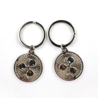 China Custom 25mm Zinc Alloy Trolley Token Keychain with Soft Enamel Finish for Branding for sale