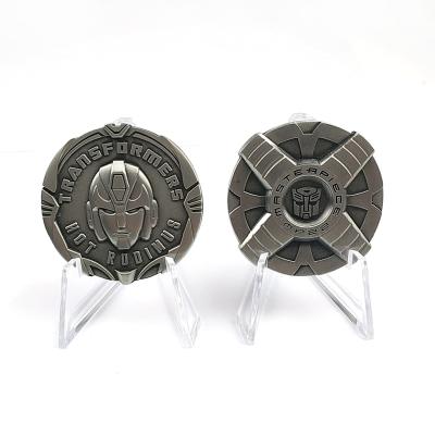 China Transformers Masterpiece Challenge Coin 1.5 Inch 5mm Thick Zinc Alloy Hot Rodimus Collectible for sale