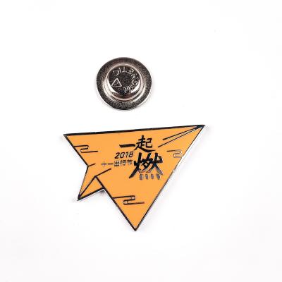 China Custom Round Soft Enamel Lapel Pin with Magnetic Backing Antique Silver 2.5cm for sale
