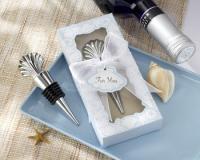China Elegant Silver Shell Wine Stopper For Stylish Preservation for sale