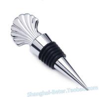 China Elegant Silver Shell Wine Stopper For Stylish Preservation for sale