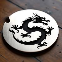 China Zinc Alloy Metallic Coaster with Bottle Opener 5mm Thickness Custom Design for sale